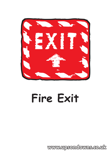 Fire Exit Poster | Teaching Resources