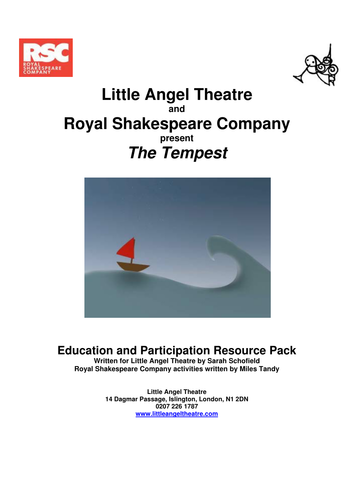 The Tempest 2010 Teacher Pack | Teaching Resources