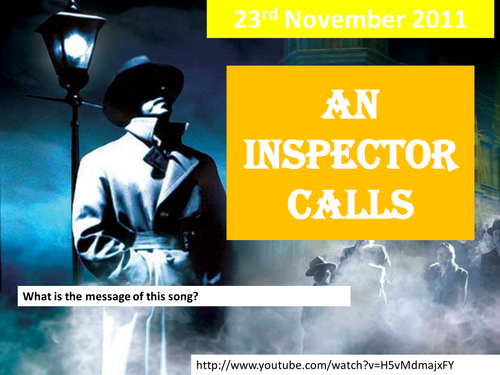 An Inspector Calls Opening Lesson | Teaching Resources An Inspector Calls Opening Lesson | Teaching Resources