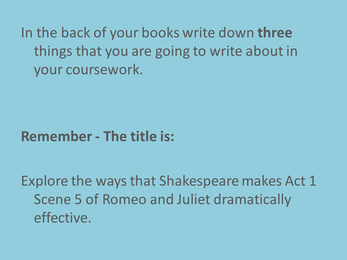 Romeo & Juliet: Essay Plan: Structure & Analysis! | Teaching Resources