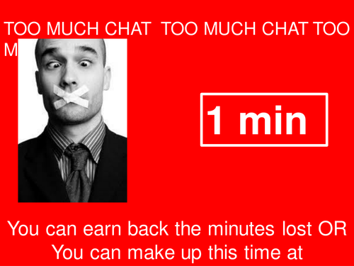 Too much chat! Time Wasted... | Teaching Resources