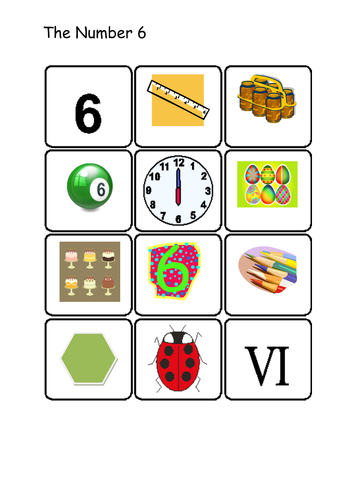 The number 6 | Teaching Resources