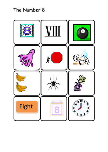 The number 8 | Teaching Resources