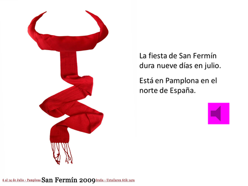 Spanish festival – San Fermín | Teaching Resources