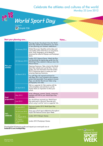 World Sports Day | Teaching Resources