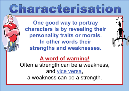 Characterisation - Moral Qualities | Teaching Resources