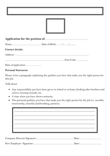 Functional Skills Application Forms - Company Dir | Teaching Resources
