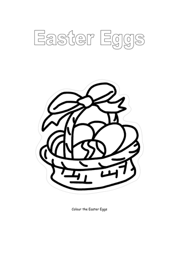 Colour the Easter Eggs | Teaching Resources