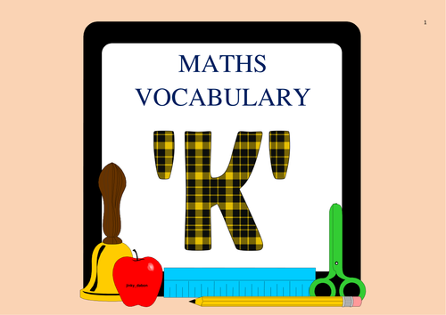Maths Vocabulary 'K' | Teaching Resources