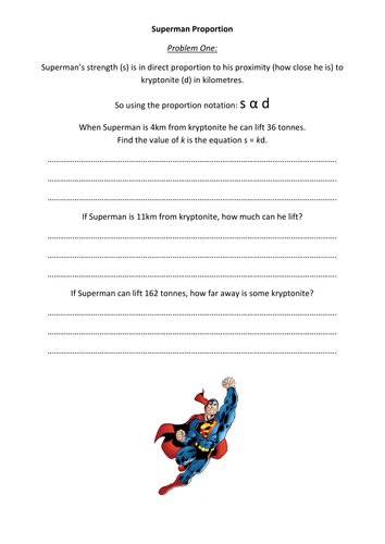 Superman Proportion | Teaching Resources