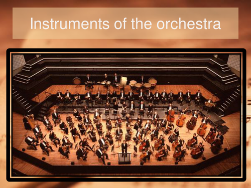Layout Of The Orchestra Teaching Resources