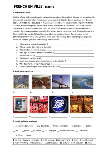 en ville | Teaching Resources