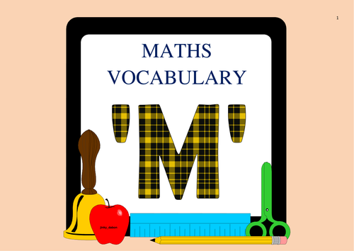 Maths Vocabulary 'M' | Teaching Resources