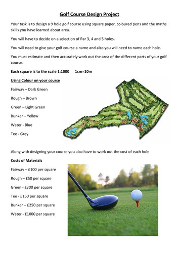 Golf Course Design Project | Teaching Resources