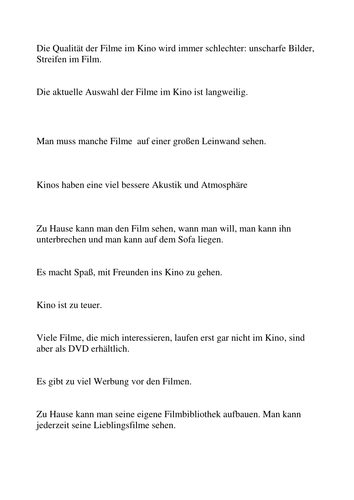 Film Arguments | Teaching Resources