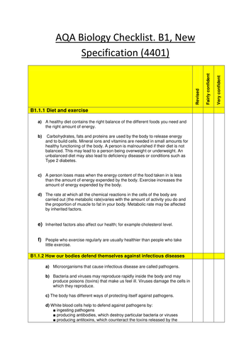 B1 AQA Biology Revision Posters (new spec) by vemann86 - Teaching ... B1 AQA Biology Revision Posters (new spec) by vemann86 - Teaching ...