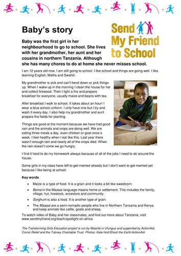 Send My Friend to School - Baby's Day | Teaching Resources