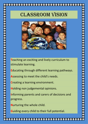 A CLASSROOM VISION | Teaching Resources