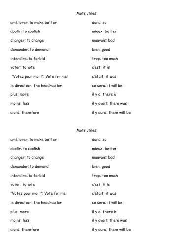 Mon école - My school | Teaching Resources