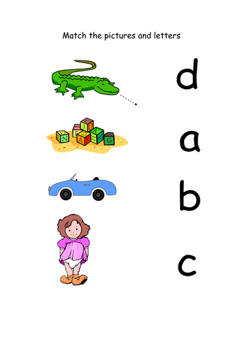 Match the pictures and letters | Teaching Resources