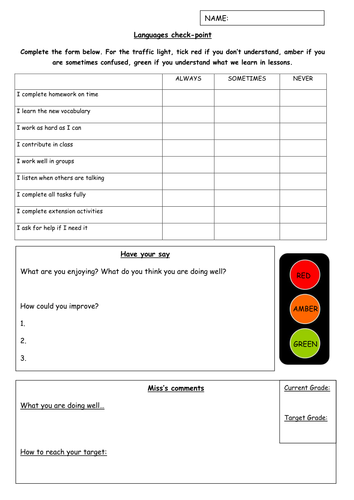 Languages termly check point | Teaching Resources