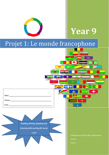 La Francophonie Project Booklet | Teaching Resources