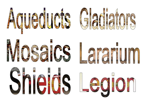Roman Art heading and labels | Teaching Resources