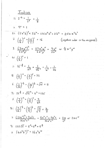 KS4 preparation for A-level maths | Teaching Resources