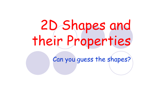 2d and 3d shapes ppt by ebrud - Teaching Resources - TES