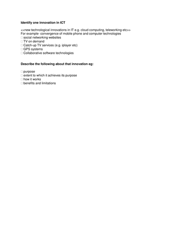 Unit 8: Technological innovation and e-commerce | Teaching Resources