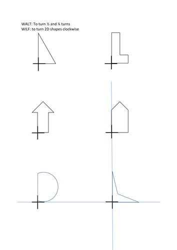 Half and quarter turns by renosparks - UK Teaching Resources - TES