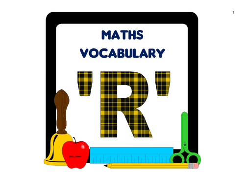 Maths Vocabulary 'R' | Teaching Resources