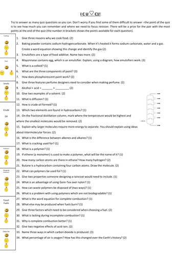 OCR Gateway C1 Revision Quiz - Updated | Teaching Resources