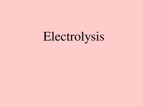 Electrolysis of brine animation | Teaching Resources