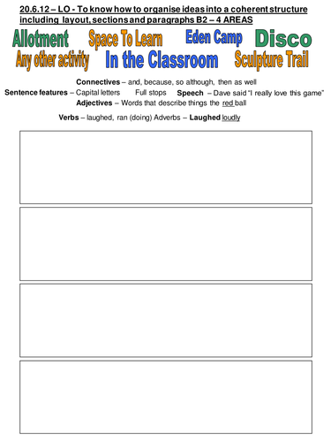 Recount Planning Frame Y3 | Teaching Resources