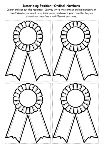 Ordinal numbers - positions by - UK Teaching Resources - TES