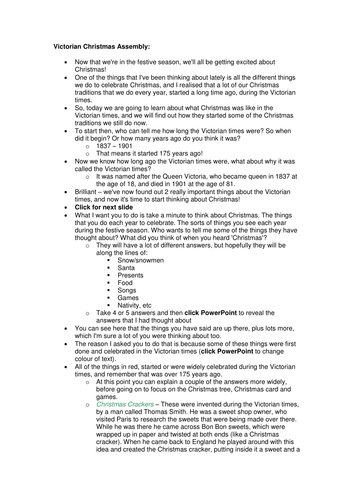 Victorian Christmas | Teaching Resources