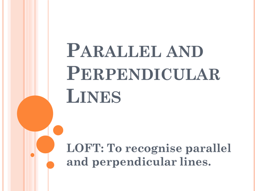 Year 3/4 Perpendicular and Parallel Lines (Differentiated) by - UK ...