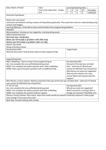 Linear Programming | Teaching Resources Linear Programming | Teaching Resources