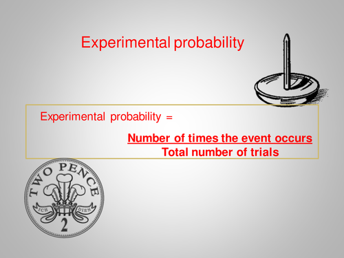 Experimental Probability | Teaching Resources Experimental Probability | Teaching Resources