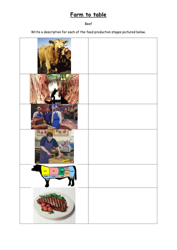 farm to table by erica_c_hanson - Teaching Resources - Tes