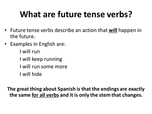 Spanish Future Tense - Self-marking | Teaching Resources Spanish Future Tense - Self-marking | Teaching Resources