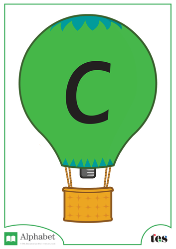 The Letter C - Balloon Theme | Teaching Resources