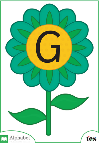 The Letter G - Flower Theme | Teaching Resources