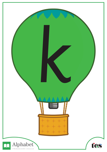 The Letter K - Balloon Theme | Teaching Resources