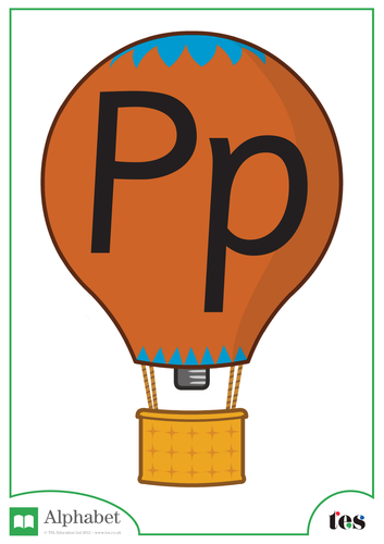 The Letter P - Balloon Theme | Teaching Resources