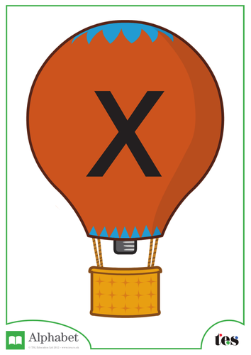 The Letter X - Balloon Theme | Teaching Resources