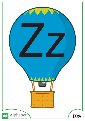 The Letter Z - Balloon Theme | Teaching Resources