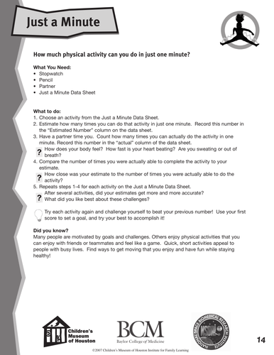 Just a Minute | Teaching Resources