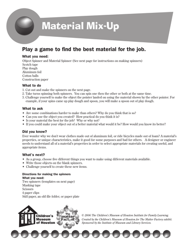 Material Mix-Up | Teaching Resources